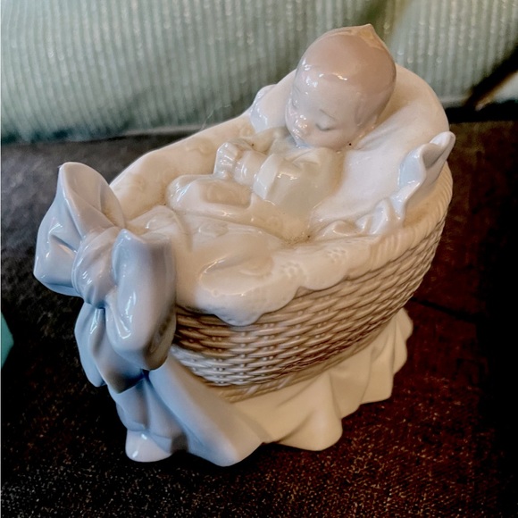Other | Lladro A New Treasure Boy Figurine Porcelain Baby Figure | Poshmark